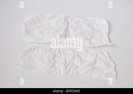 tissue paper on white background Stock Photo - Alamy