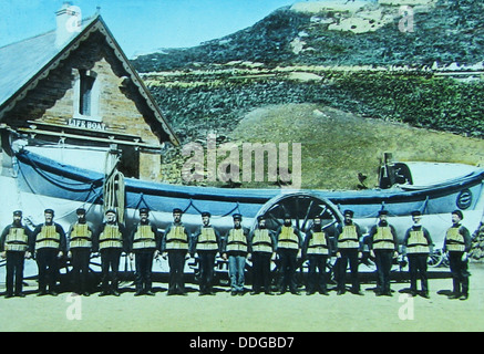 Early Lifeboat Victorian period Stock Photo - Alamy