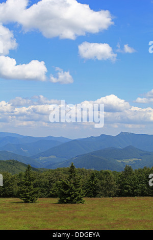 View from the mountain Klak in Mala Fatra towards Fackovske sedlo in ...