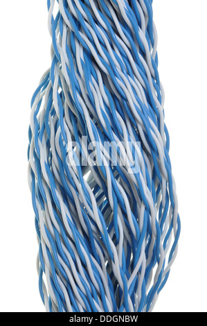 Twisted colored wires in data communication networks Stock Photo - Alamy