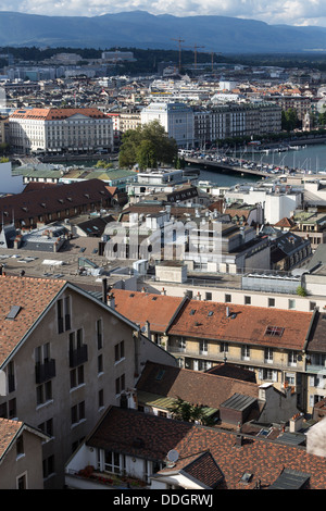 Marina of the swiss city Geneva, Switzerland Stock Photo - Alamy