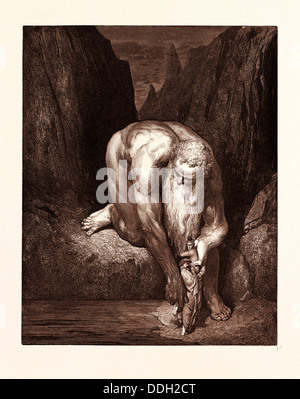 The Giant Antaeus, by Gustave Dore, 1832 - 1883, French. Engraving for ...
