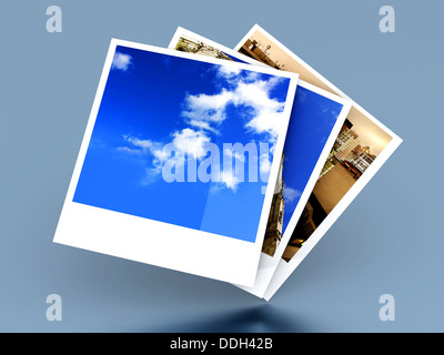 Instant photo frames. 3D rendered illustration Stock Photo - Alamy
