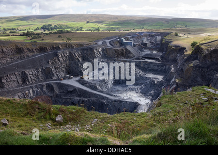 Dry Rigg Quarry Viewed From Moughton Nab Near Helwith Bridge Yorkshire ...