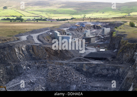 Dry Rigg Quarry at Helwith Bridge in the Yorkshire Dales National Park ...
