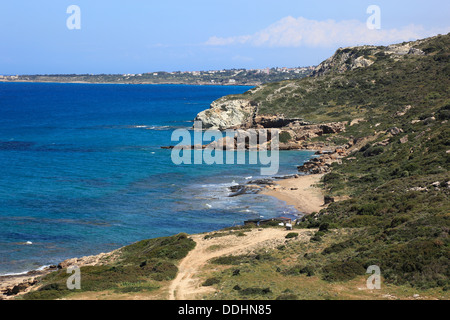 the coast near Lapta, Northern Cyprus, Lapithos, Pentadaktylos ...