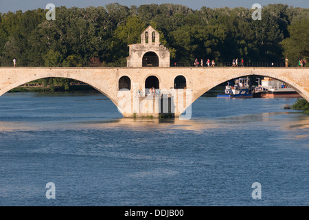 Saint Bénezet bridge, Avignon referred to in the song, "Sur le pont d ...