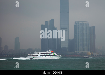 The 118-story International Commerce Center towers over West Kowloon ...