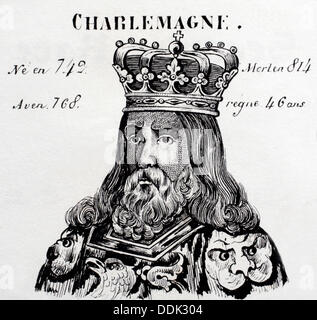 Portrait of King Charlemagne, King of the Franks Stock Photo: 104149763 ...
