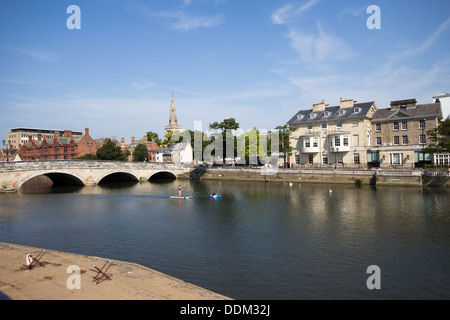 Bedford river embankment Stock Photo - Alamy