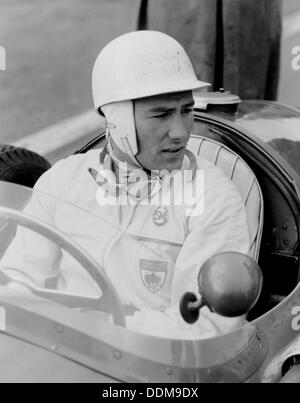 Stirling Moss, the famous racing driver, with his fiancee Katie Molson ...