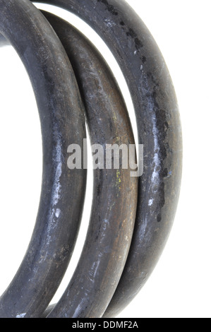 Smooth steel rod isolated on white background Stock Photo - Alamy