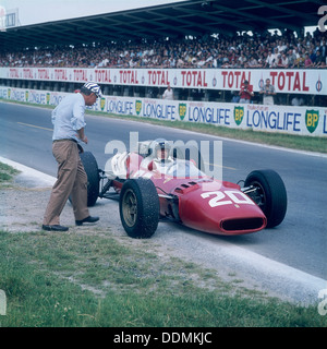 Lorenzo Bandini Italian race car driver crashed his Ferarri into a wall ...