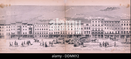 Panorama of London, 1849. Artist: George C Leighton Stock Photo ...