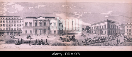 Panorama of London, 1849. Artist: George C Leighton Stock Photo - Alamy