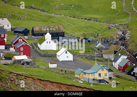 Mykines village, Mykines Island, Faroe Islands Stock Photo - Alamy