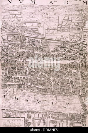 Map of London, 1560. Artist: George Vertue Stock Photo - Alamy