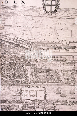 Map of London, 1560. Artist: George Vertue Stock Photo - Alamy