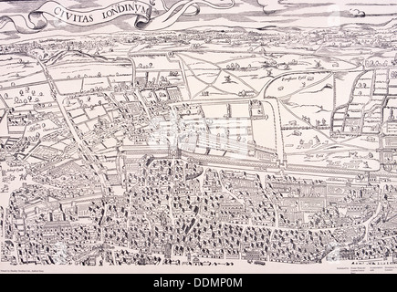 'Agas' Map of London, c1561. Artist: Anon Stock Photo - Alamy