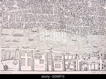'Agas' Map of London, c1561. Artist: Anon Stock Photo - Alamy