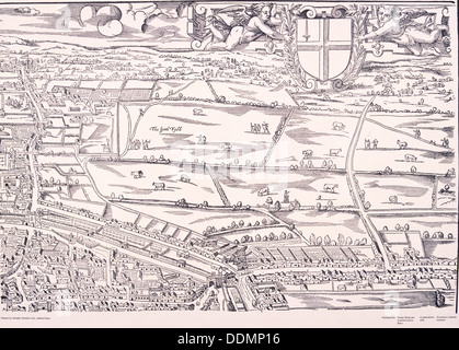 'Agas' Map of London, c1561. Artist: Anon Stock Photo - Alamy