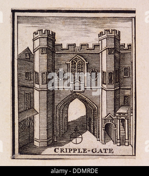 Cripplegate, London, 1750. Artist: Anon Stock Photo - Alamy