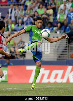 September 4, 2013. Seattle Sounders FC midfielder/forward Lamar Neagle ...