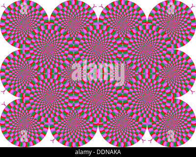 Rotating optical illusion Stock Photo - Alamy