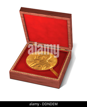 Alfred Nobel, Nobel Prize, honor, award, gold coin Stock Photo - Alamy
