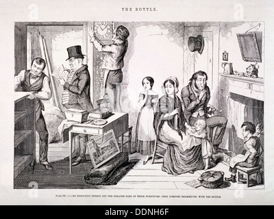 'The Bottle', 1847. Artist: George Cruikshank Stock Photo - Alamy