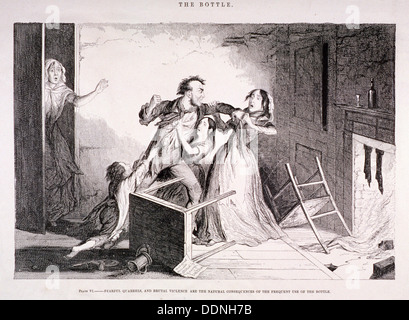 'The Bottle', 1847. Artist: George Cruikshank Stock Photo - Alamy