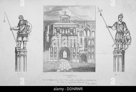 The Guildhall City of London Gog Magog Statue statuette England UK ...