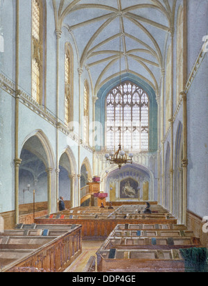 Interior view of the French Protestant Church, Threadneedle Street ...