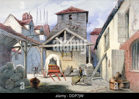 The Rose Inn, Farringdon Street, City of London, 1838. Artist ...