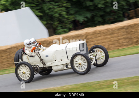 1908 Mercedes Grand Prix with driver George Wingard at Goodwood ...