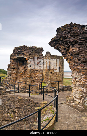13th century castle ruins, Flint Castle, North Wales, UK Stock Photo ...