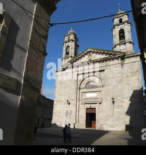 Spain. Galicia. Vigo. Co-Cathedral of Santa Maria or Collegiate Stock ...