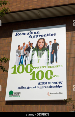 recruit an apprentice poster at the offices of ealing council, london ...