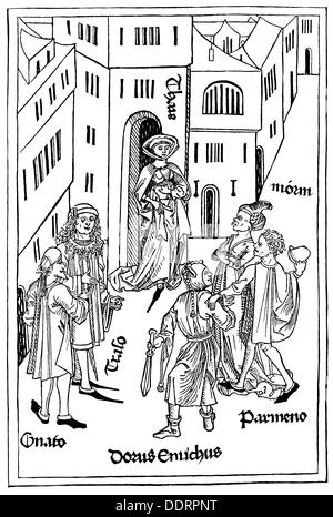 Terence (Publius Terentius Afer) circa 190 - 159 BC, Latin comic poet ...