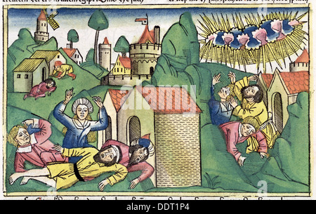 10 Plagues of Egypt: Death of the firstborn. Bible story. Paper art ...