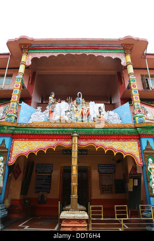 Colorful God statues in Idagunji Ganesha temple in Karnataka, India ...