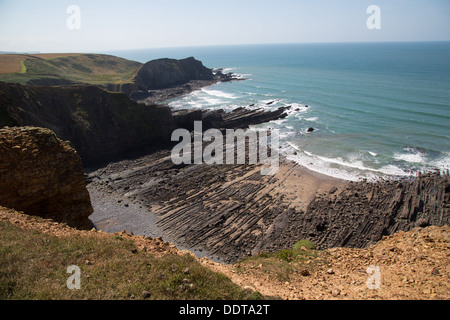 Rock Strata on the Beach at hartland Point, Hartland Peninsula, North ...