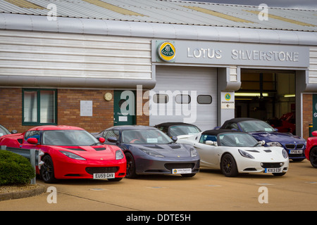 The Lotus car dealership in Silverstone Industrial Estate Stock Photo ...