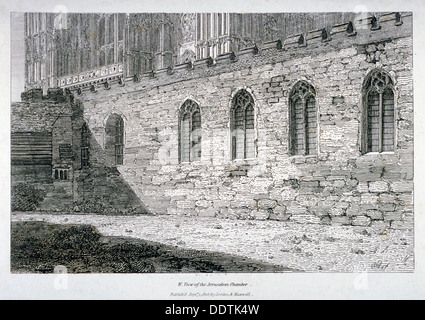 Interior view of the Jerusalem Chamber in Westminster Abbey, London ...