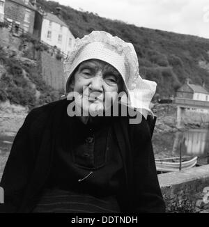 Mrs Verrill, Staithes, North Yorkshire, 1956. Artist: John Gay Stock ...