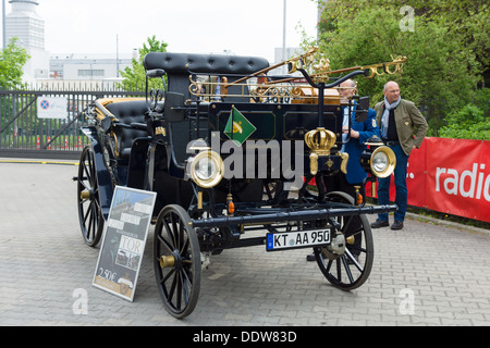 The self-propelled coach AAGLANDER-Mylord (modern replica Stock Photo ...