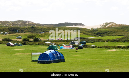 Shell Island campsite North Wales UK Stock Photo - Alamy