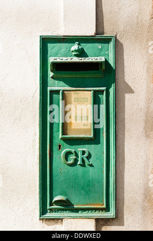irish green postbox letterbox post letter box Stock Photo - Alamy