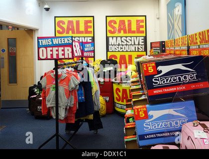 Inside of a Sports Direct store Stock Photo - Alamy
