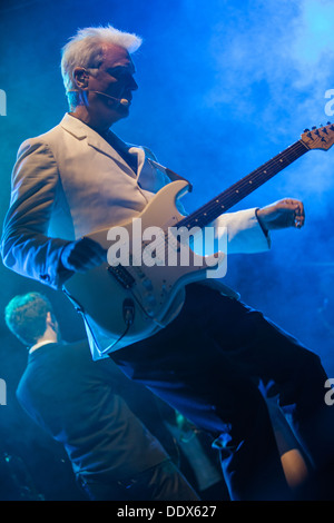 Singer, songwriter and guitarist David Byrne of Talking Heads is shown ...